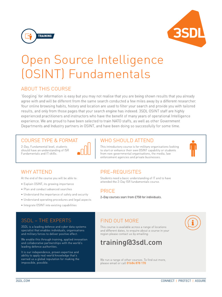 OSINT Fundamentals Course Overview | PDF | Human Communication
