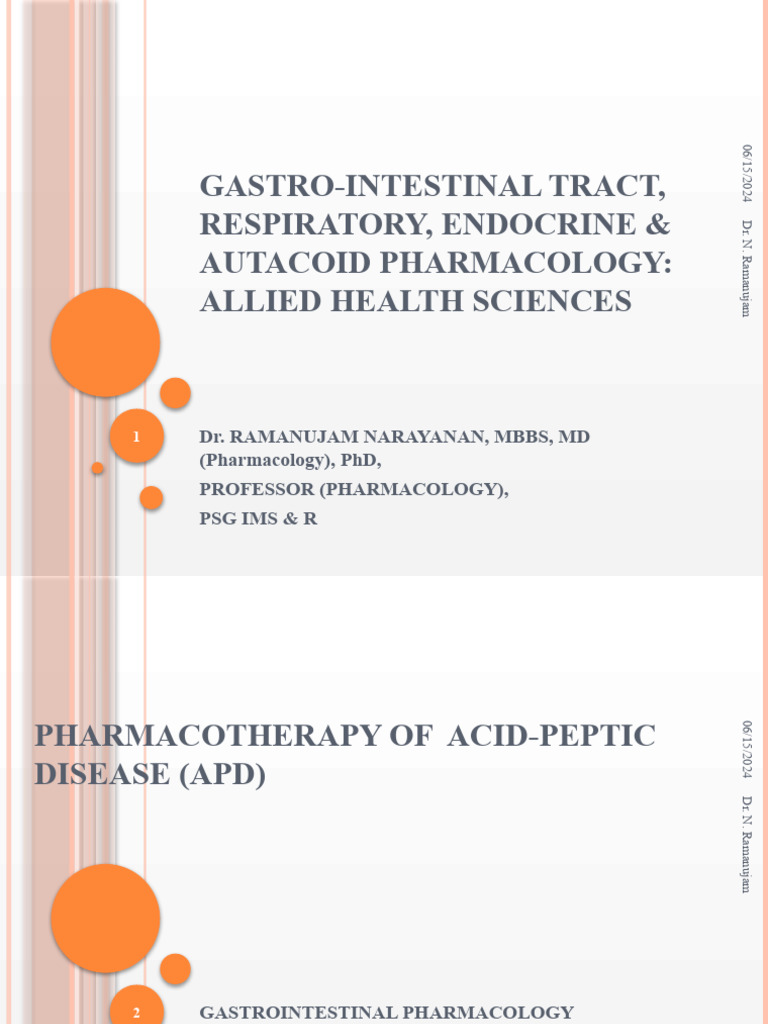 AHS RS GIT Endocrinology Autacoid | PDF | Adrenal Gland | Corticosteroid