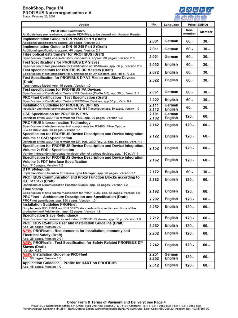 PROFIBUS Books | PDF | Computer Engineering | Computing