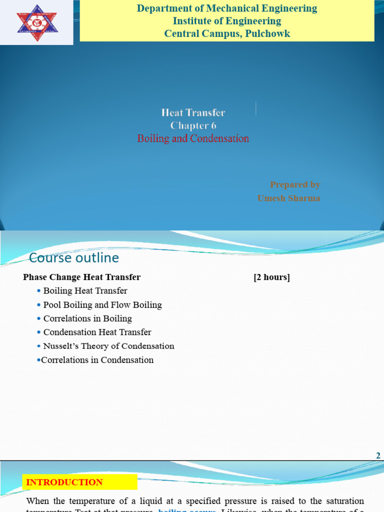 Boiling and Condensation Heat Transfer | PDF | Boiling | Heat Transfer