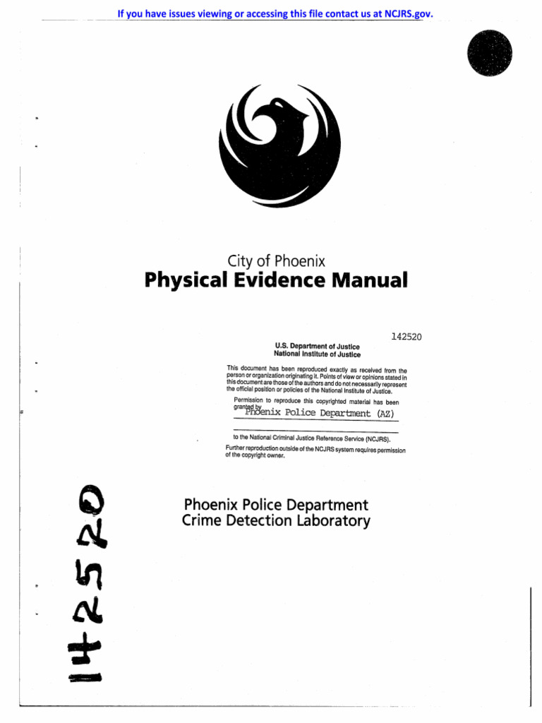 Physical Evidence | PDF