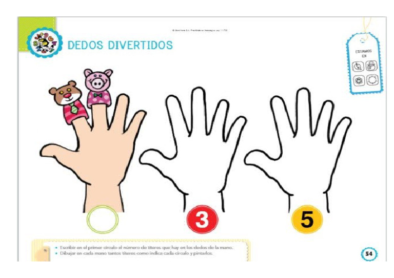 Actividad Numeros y Dedos | PDF