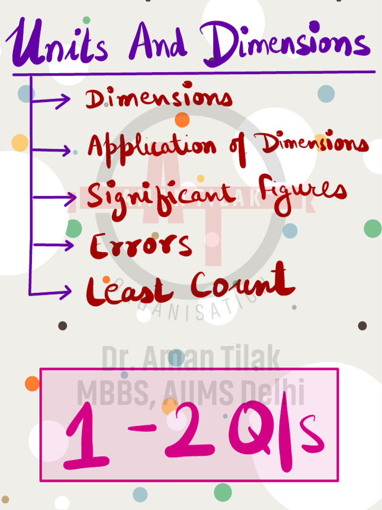 1. Units and Measurements | Download Free PDF | Significant Figures | Mean
