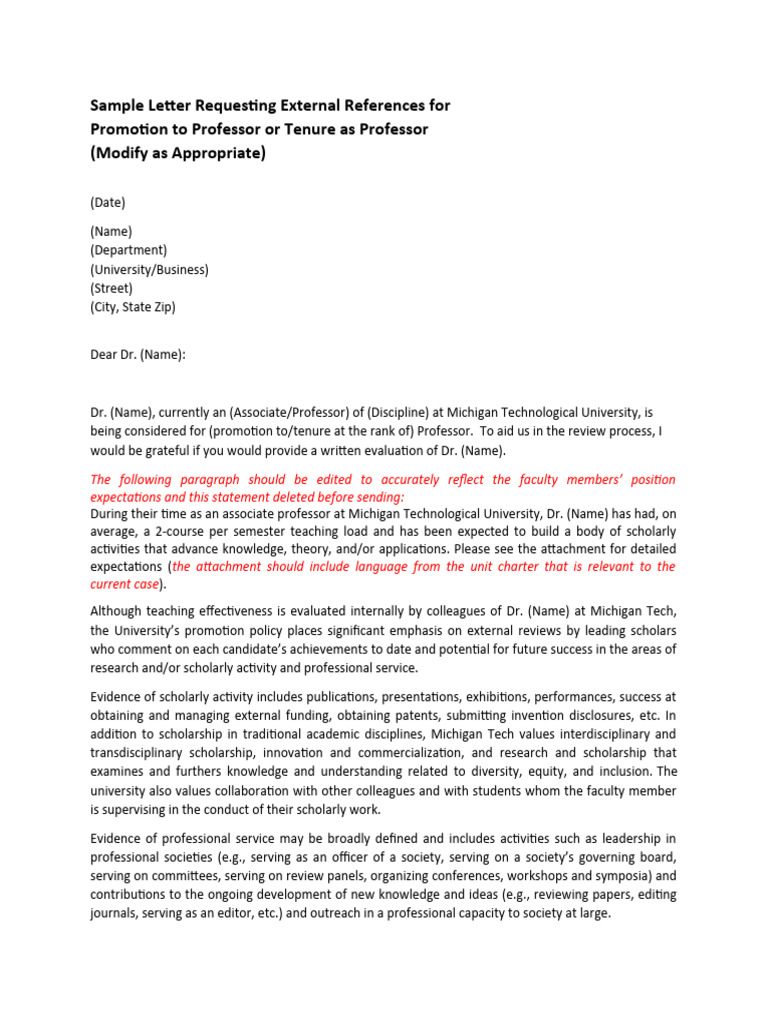 Sample Reference Letter Associate Professor | PDF | University | Knowledge