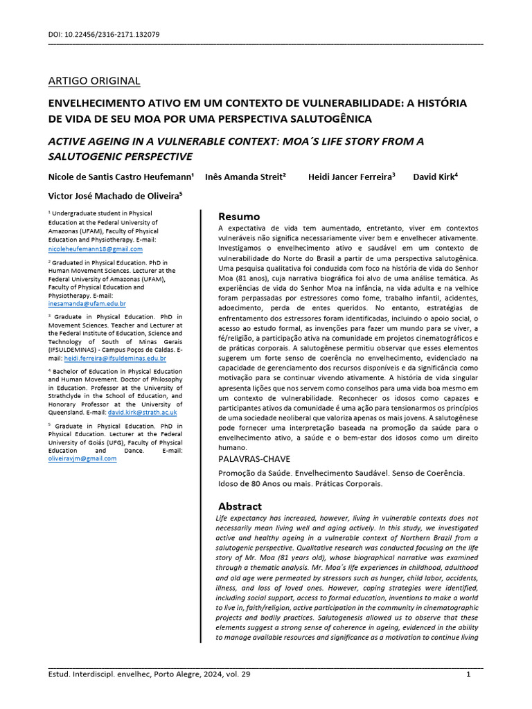 2024 - eie - história moa en | PDF | Ageing