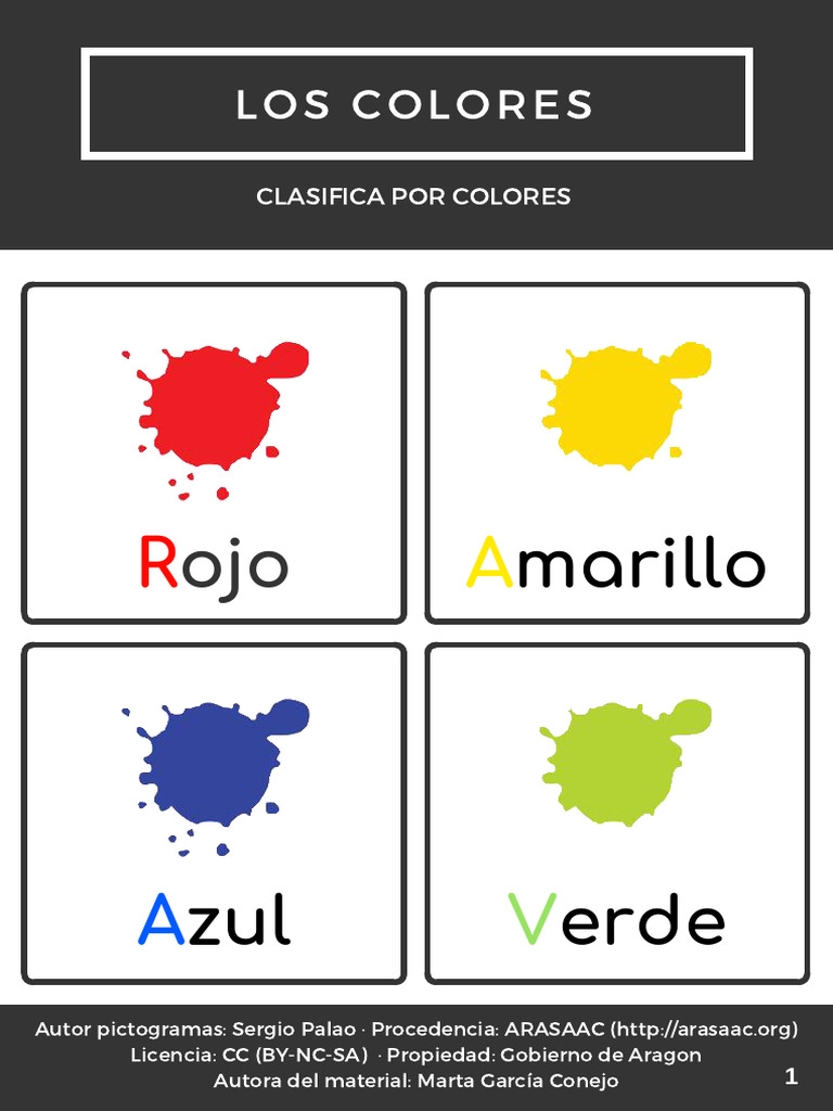 Clasificamos Por Colores 2 | PDF