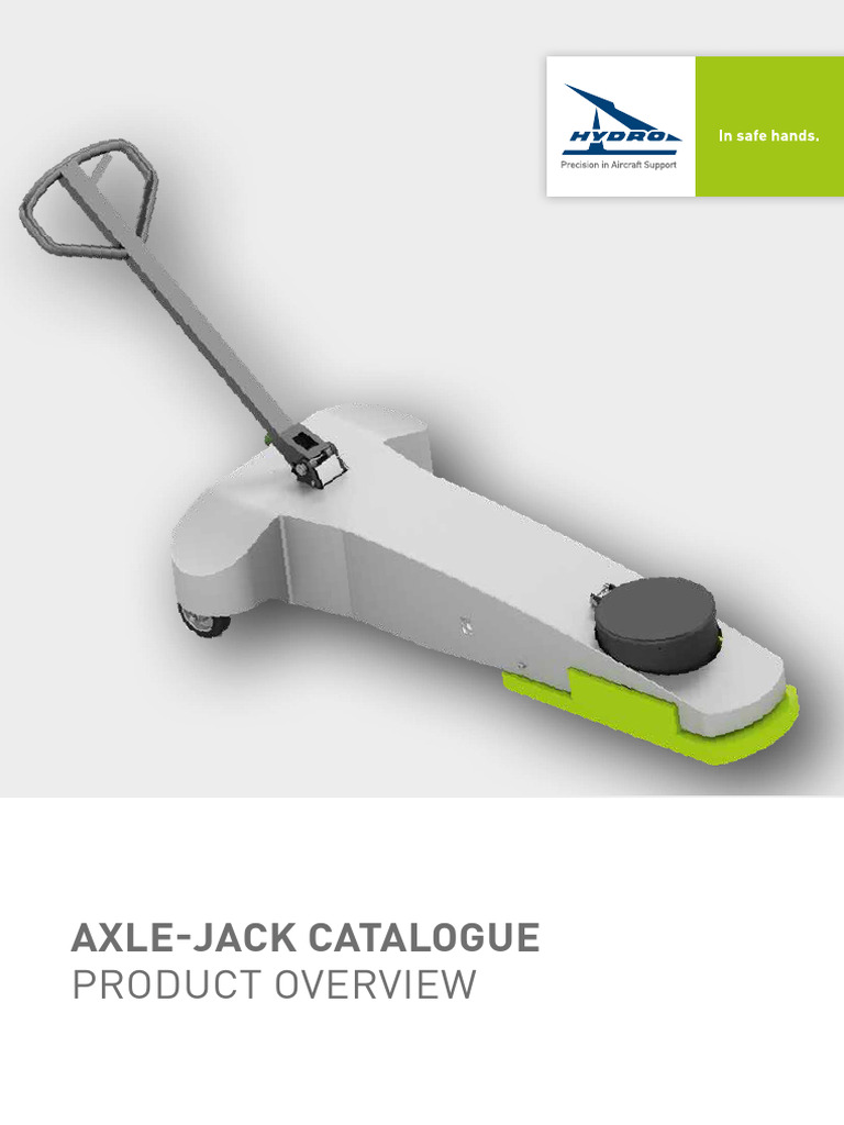HYDRO Axle-Jack - Catalogue | PDF | Civil Aircraft | Airliner