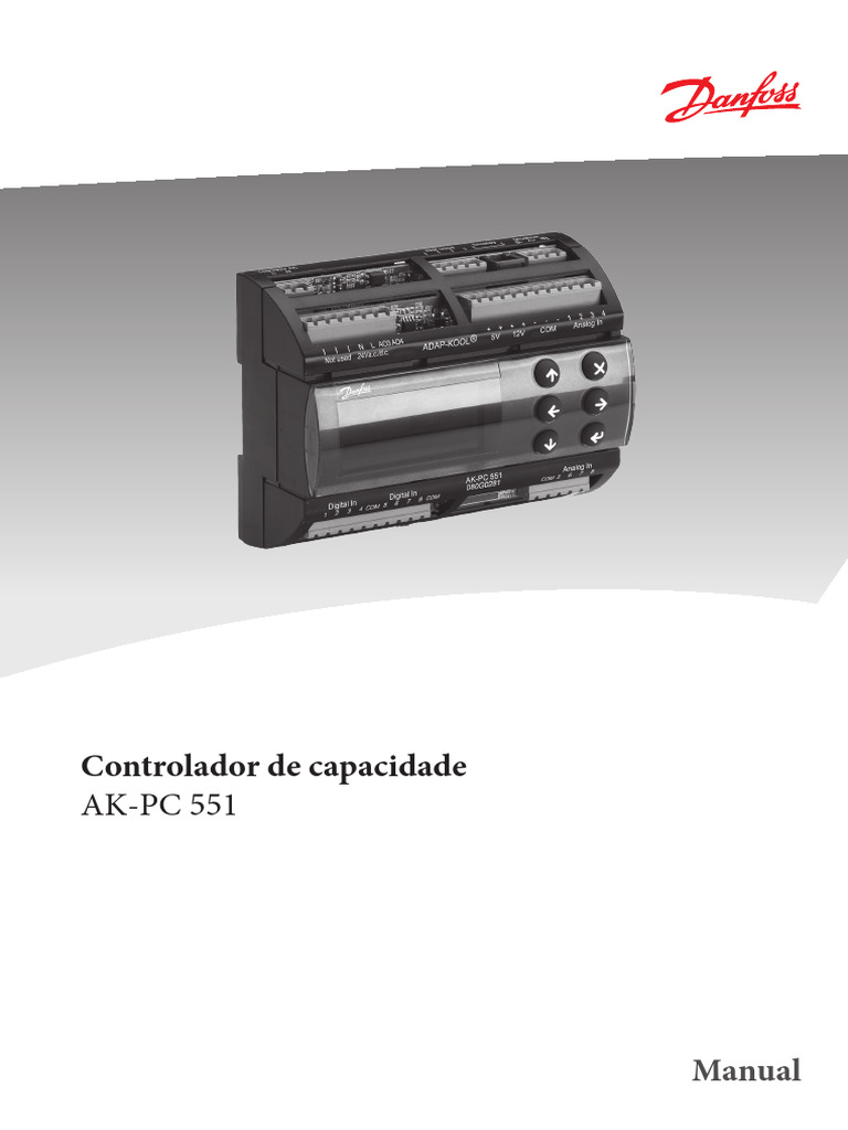 Manual do Controlador AK-PC 551 | PDF | Temperatura | Rede elétrica