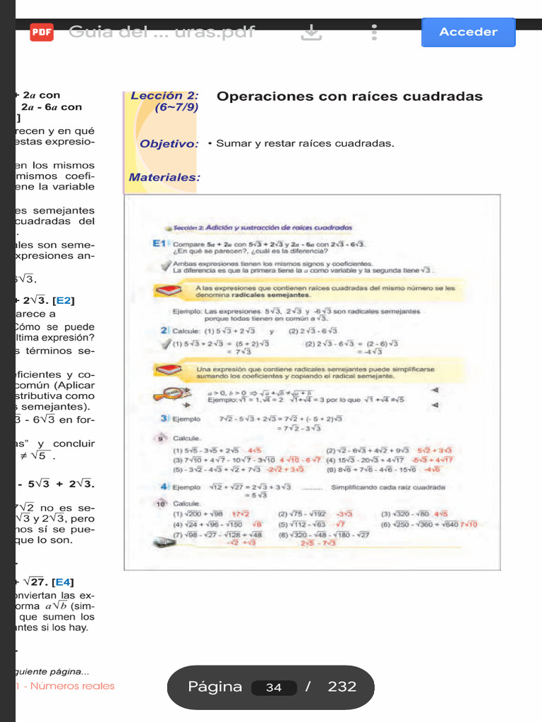 Guia Del Docente Matematicas 8 Grado Honduras - PDF - Google Drive | PDF