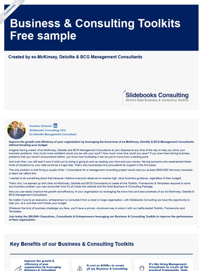 Business and Consulting Toolkits - Sample | PDF | Strategic Management ...