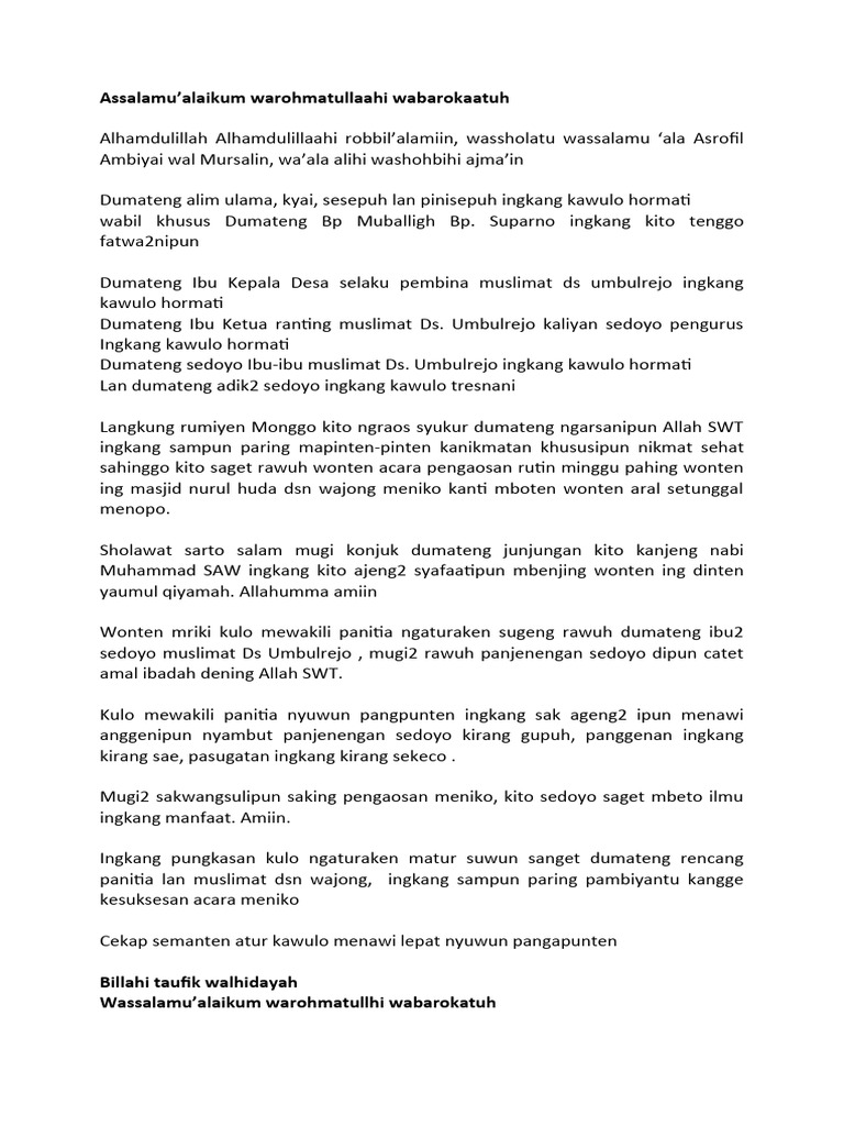 Prakata Panitia | PDF
