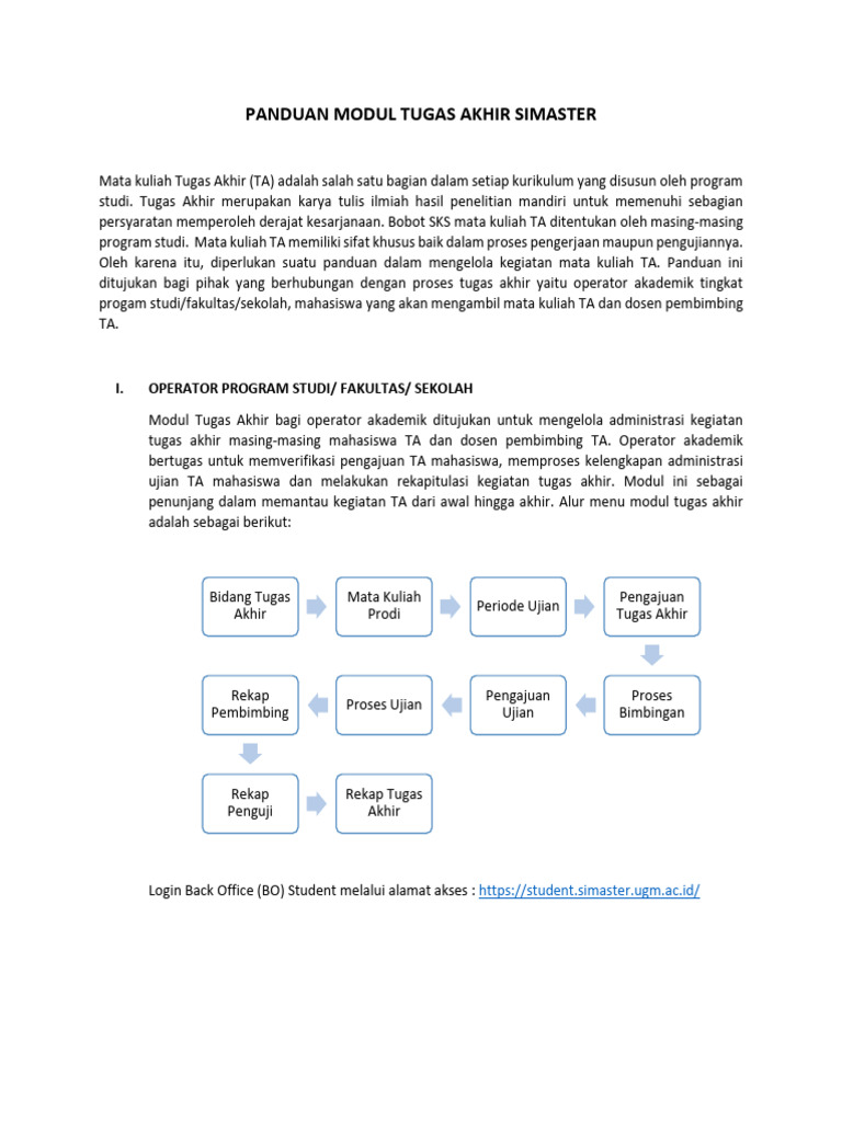 Panduan Modul Tugas Akhir Simaster v2 | PDF | Karier & Perkembangan