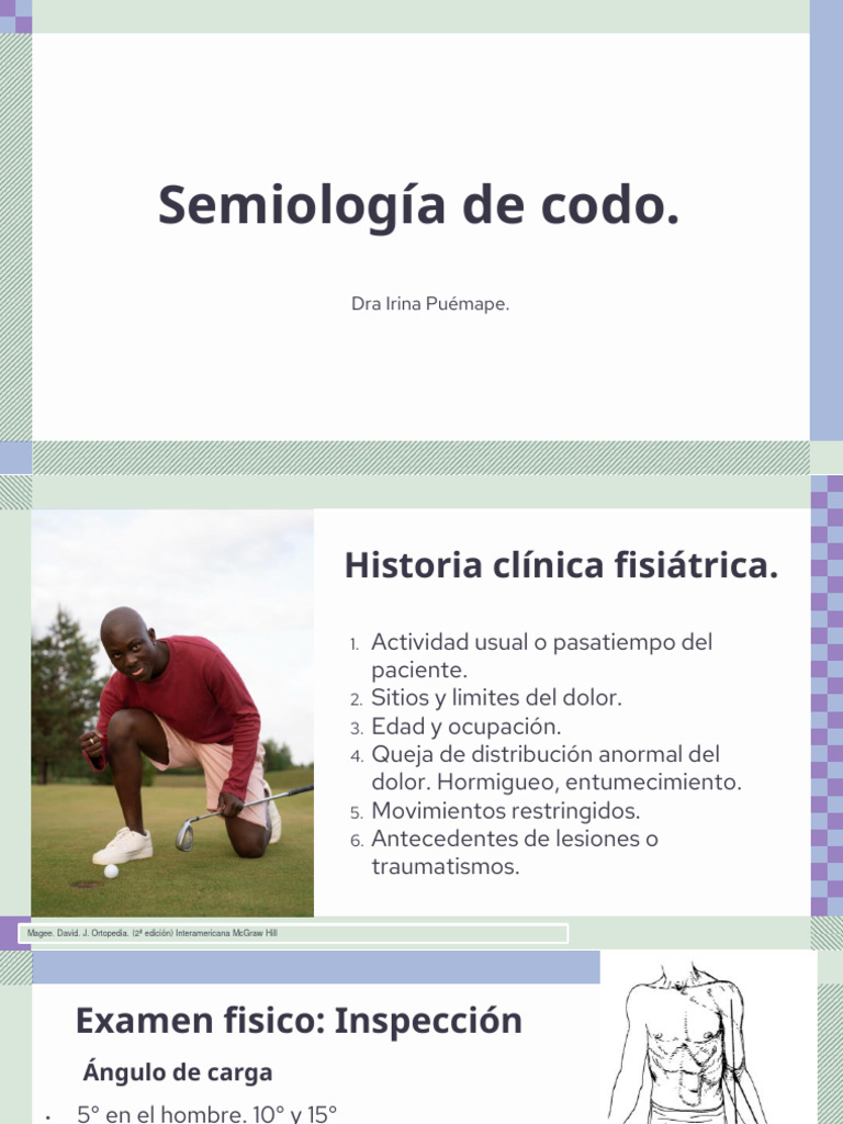 codo semiologia | Descargar gratis PDF | Codo | Mano