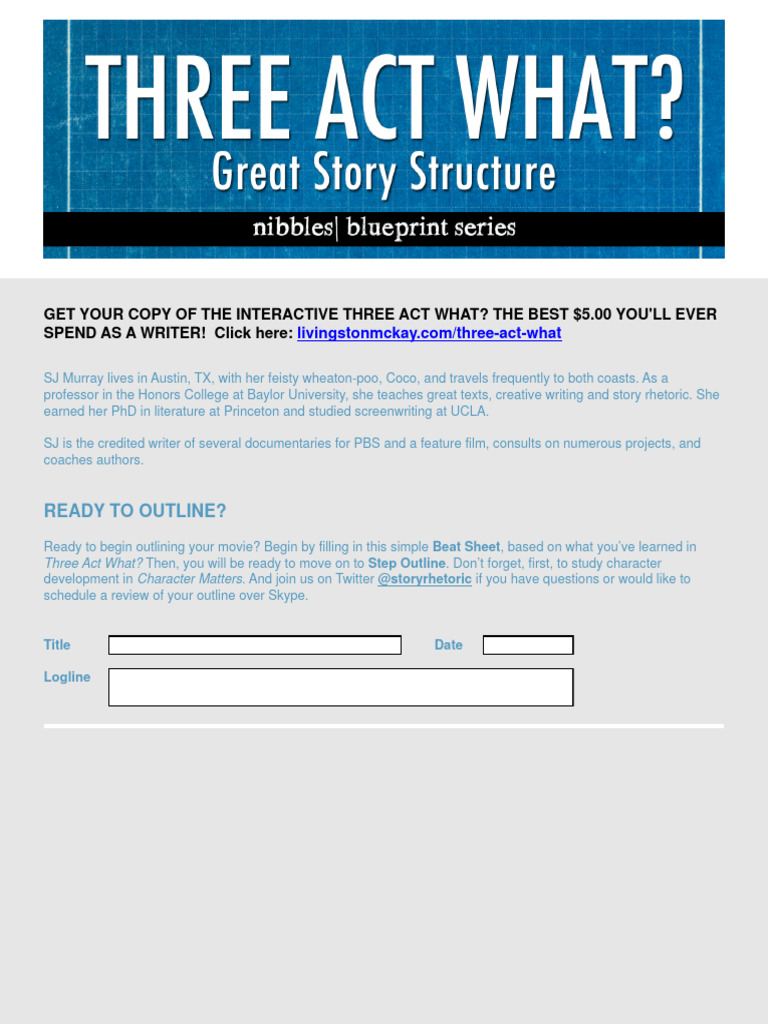 Script Worksheet For Three Act | PDF