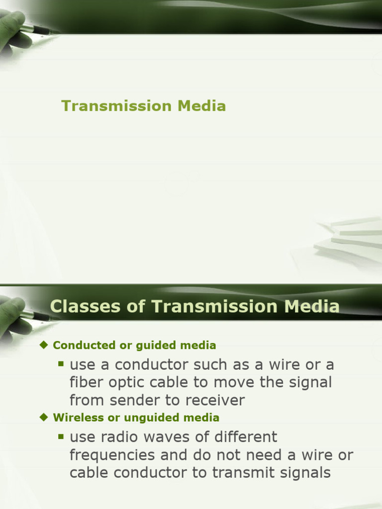 Transmission Media | PDF | Transmission Medium | Coaxial Cable