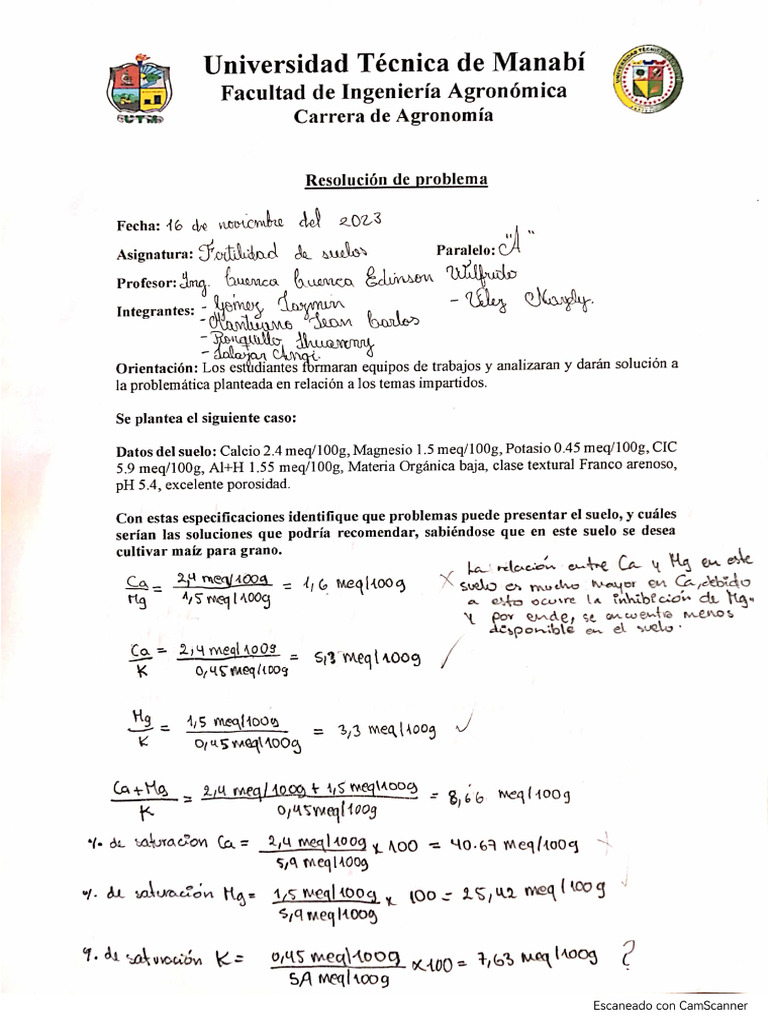 Resolución de Ejercicio | PDF