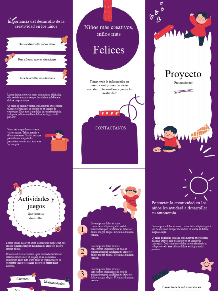 Triptico Creativo y Bonito 4 | PDF