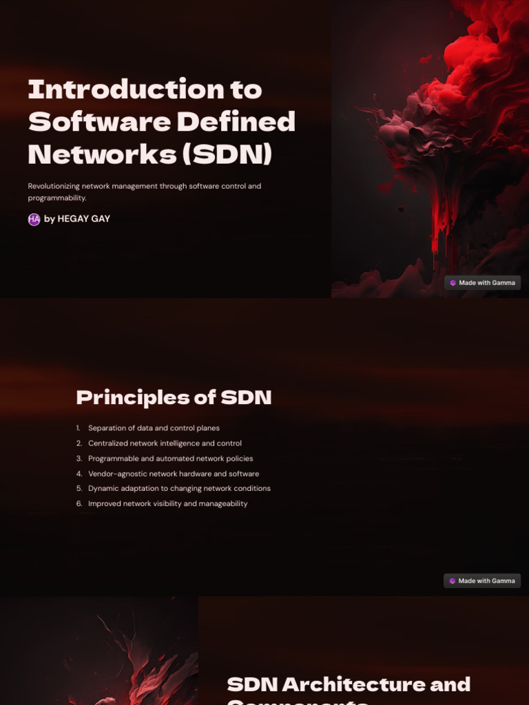 Introduction To Software Defined Networks SDN | PDF | Computer Network | Internet Of Things