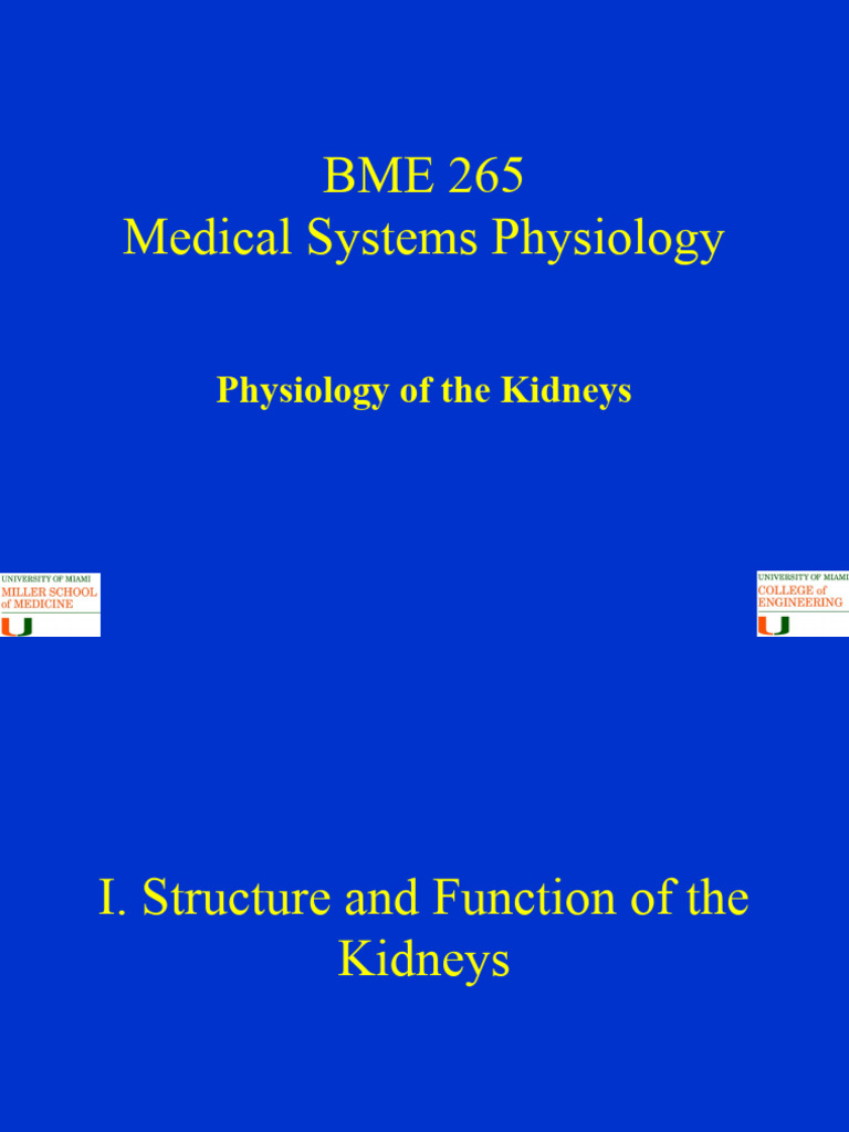 BME 265 CH 17 - Renal | PDF | Kidney | Angiotensin