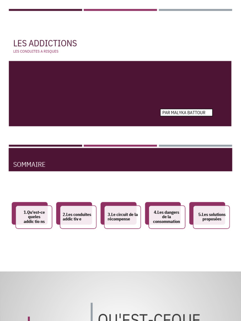 Comprendre les addictions et leurs dangers | PDF | Cigarette ...
