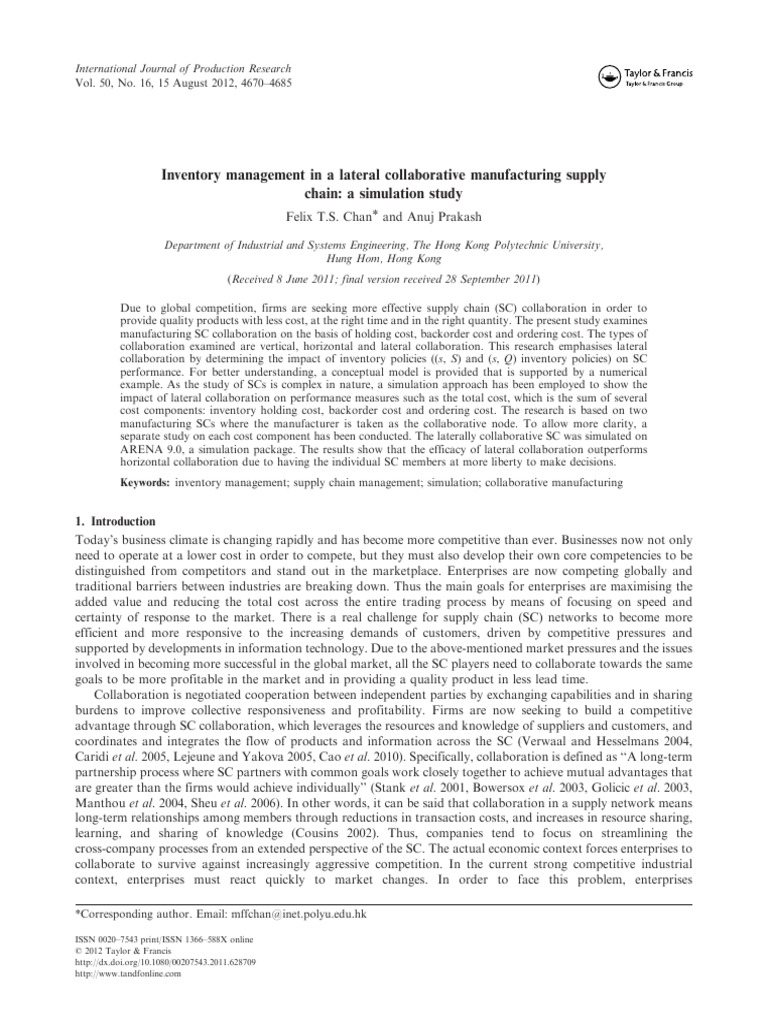 3 Asp | Download Free PDF | Collaboration | Supply Chain