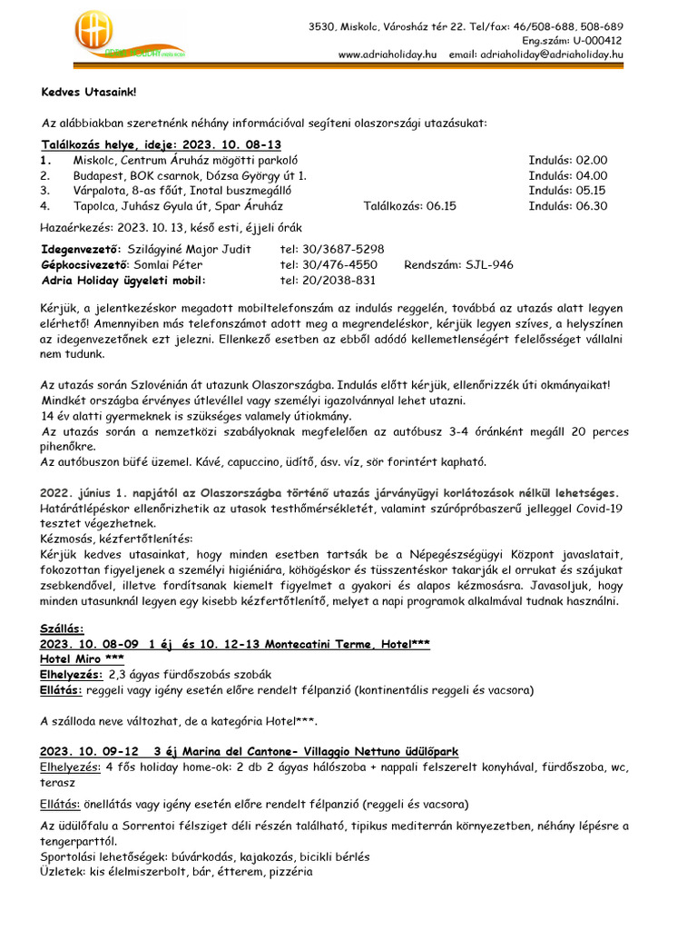 Sorrento 2023. 10. 08-13 | PDF