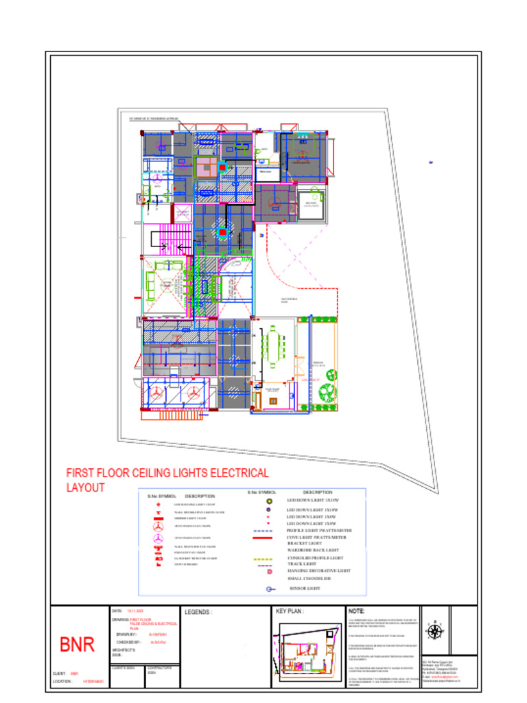 BNR_FIRST FLOOR ELECTRICAL LAYOUT _10112023-Model | PDF