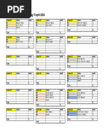 Gr 12 Trial Exam Timetable 2025 | PDF
