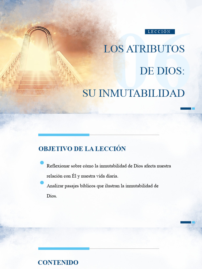 m5 Libro 1 - Los Atributos de Dios - Lec06 | Descargar gratis PDF | Moisés | Dios