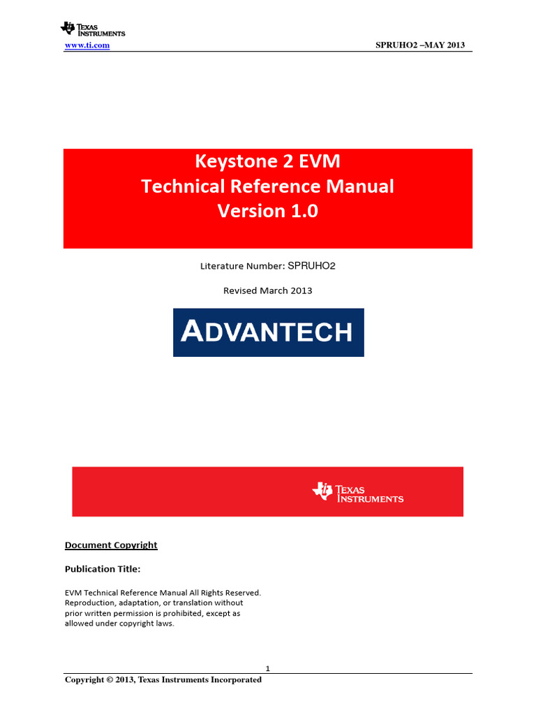 XTCIEVMK2X Technical Reference Manual Rev1 0 | PDF | Microcontroller | Booting