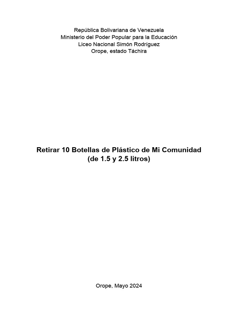 Compota | PDF | El plastico | Residuos