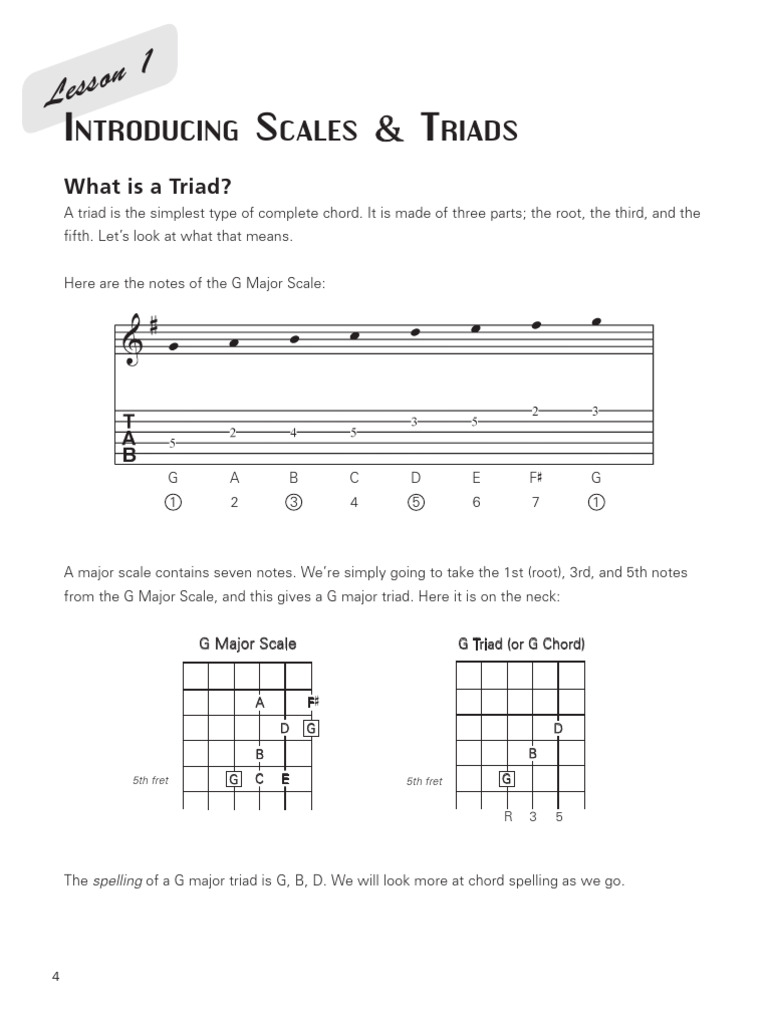 Triad Magic Lesson 1 | PDF | Chord (Music) | Musical Compositions