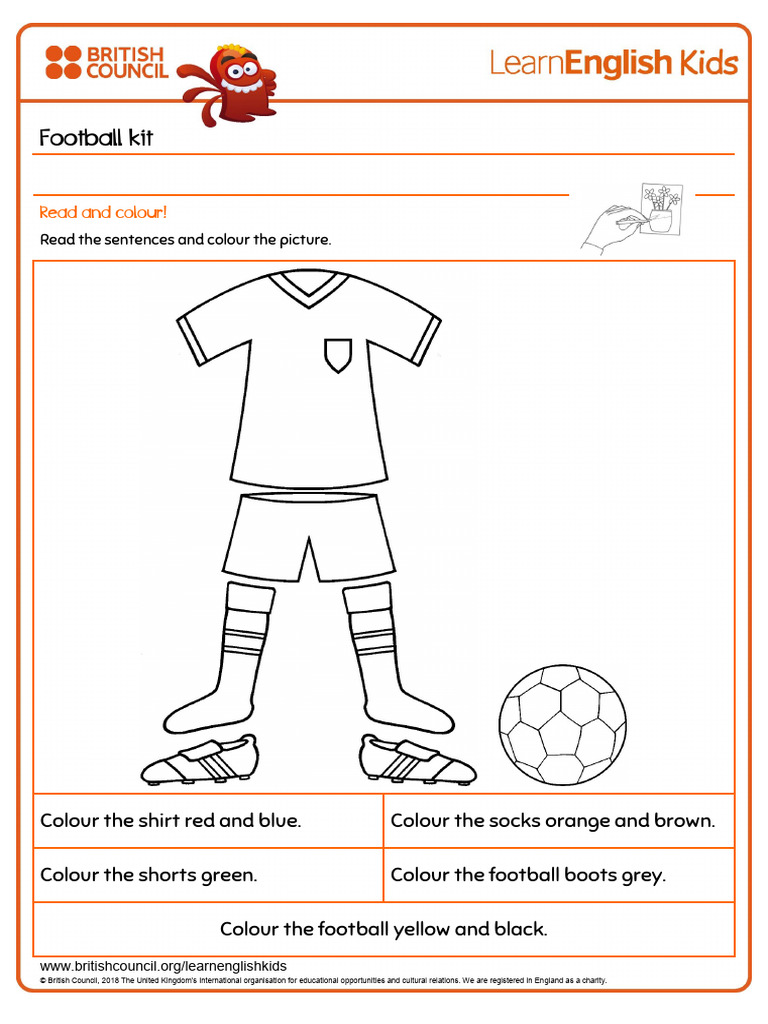 Colouring Football Kit | PDF