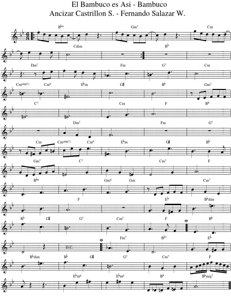 El Bambuco Es Asi | PDF