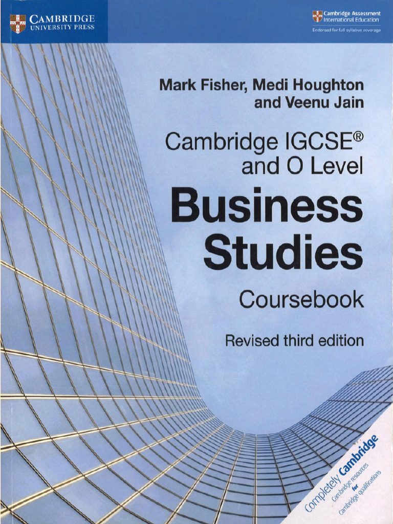 CIE Business Studies Revised Third Edition Coursebook | PDF
