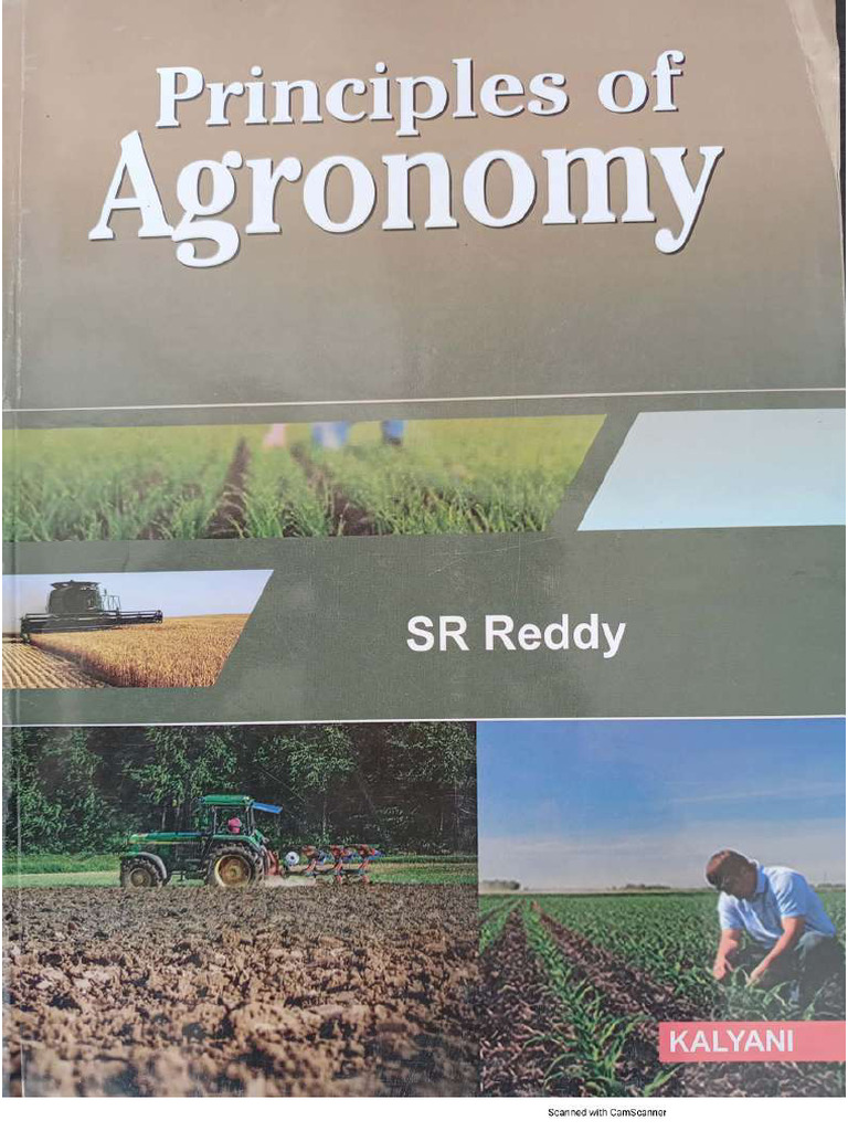 Principles of Agronomy by SR Reddy | PDF