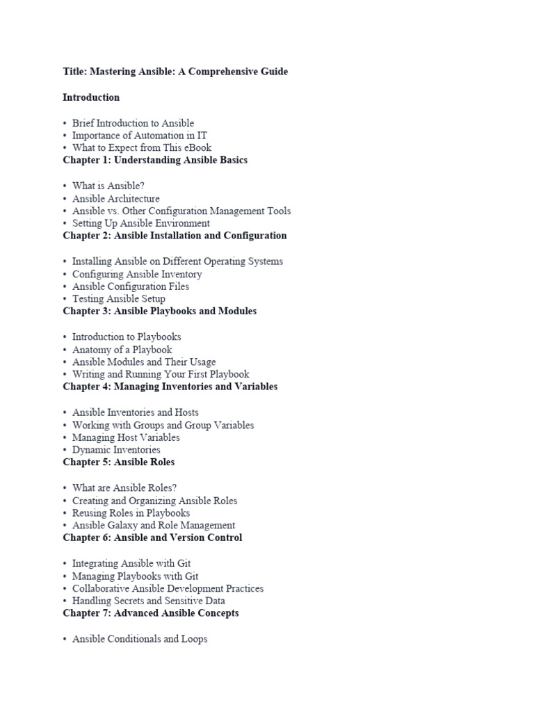Ansible Ebook | PDF | Cloud Computing | Networking