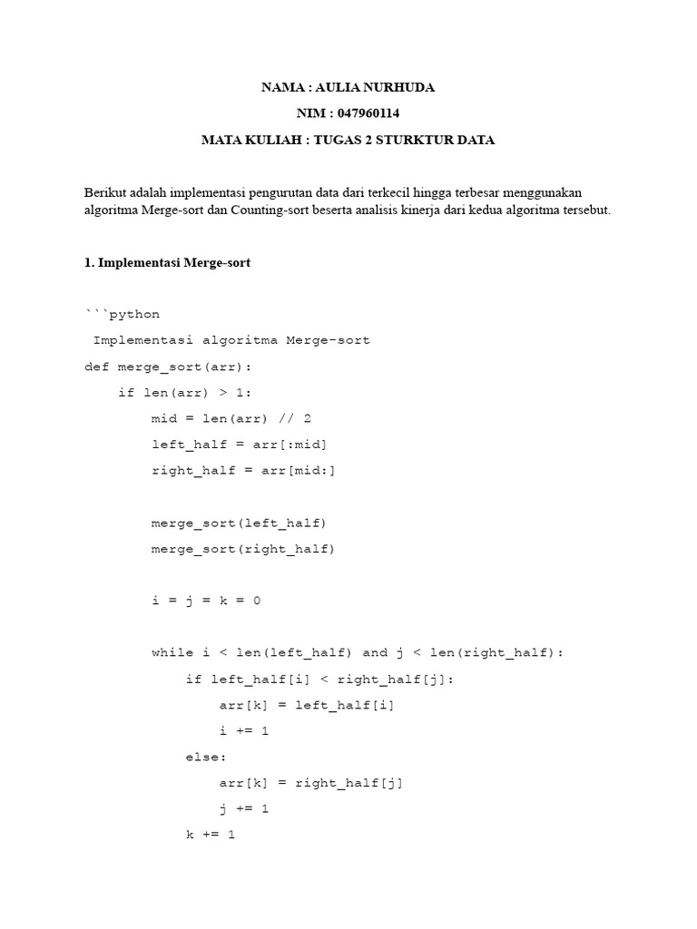 Tugas 2 Struktur Data | PDF