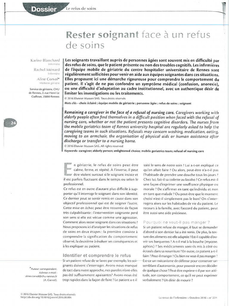 Refus Soin | PDF