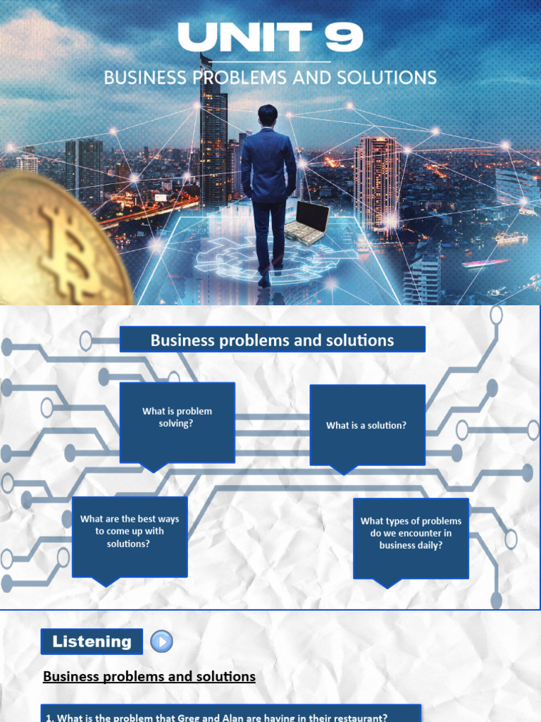 Unit 9 - Business Problems and Solutions | PDF