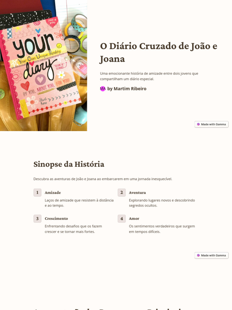 O Diario Cruzado de Joao e Joana | PDF | Autoajuda