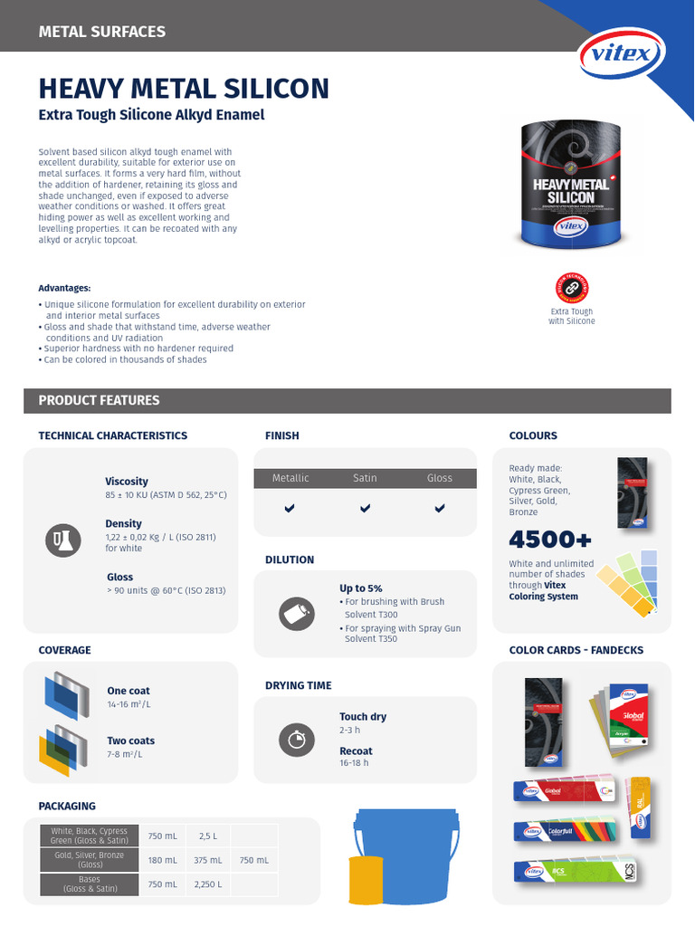 TDS Heavy Metal Silicon EN | PDF | Metals | Materials