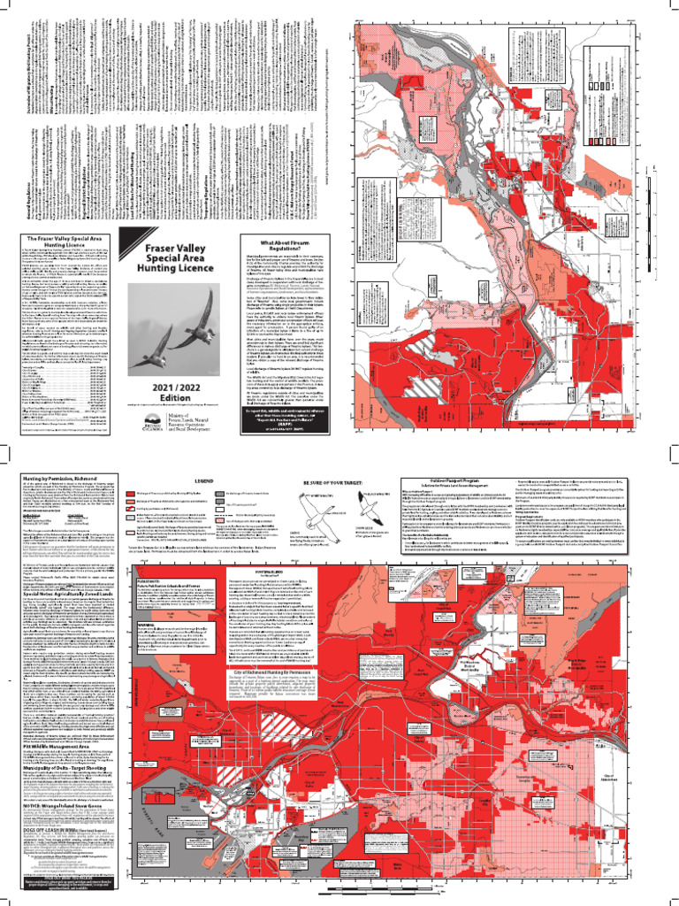 打鸭地图fraser_valley_special_hunting_area_map_brochure | PDF | Hunting ...