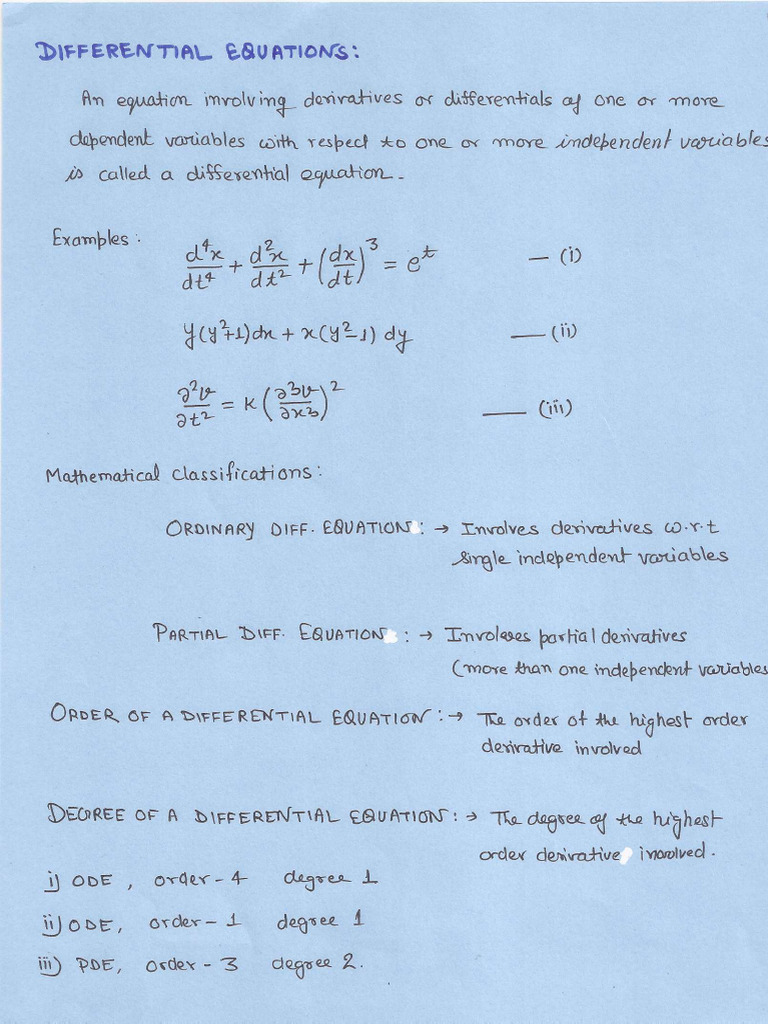 DifferentialEquations 1466 | PDF | Algebra | Subtraction