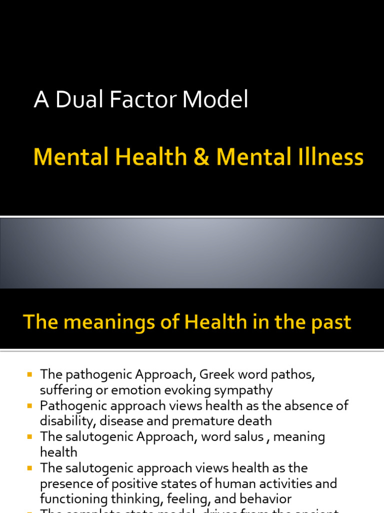 Mental Health & Mental Illness | PDF | Mental Disorder | Major Depressive Disorder