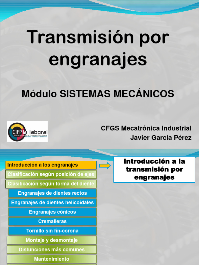 B01 Engranajes Pdf Engranaje Rodamiento Mecánico