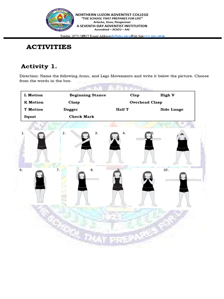 Activity Lesson 4 Cheerdance | PDF