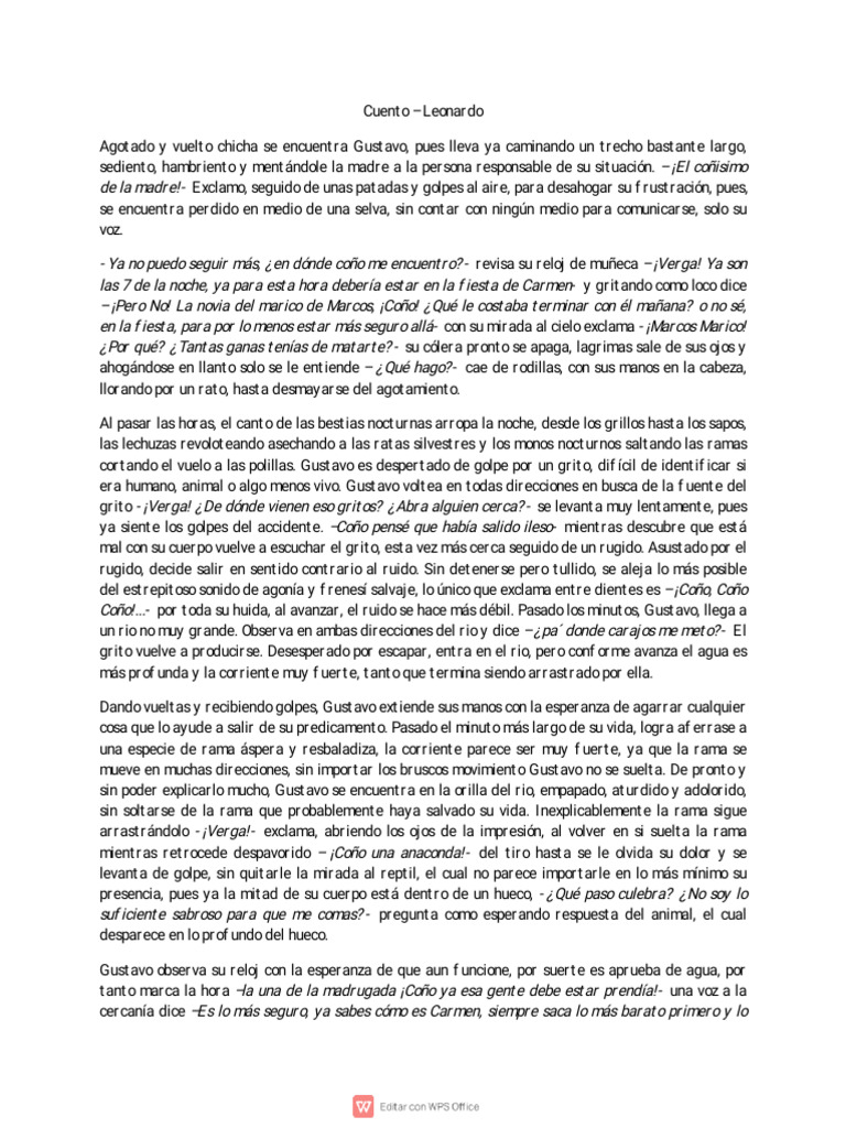 Cuento - Leonar-WPS Office | PDF