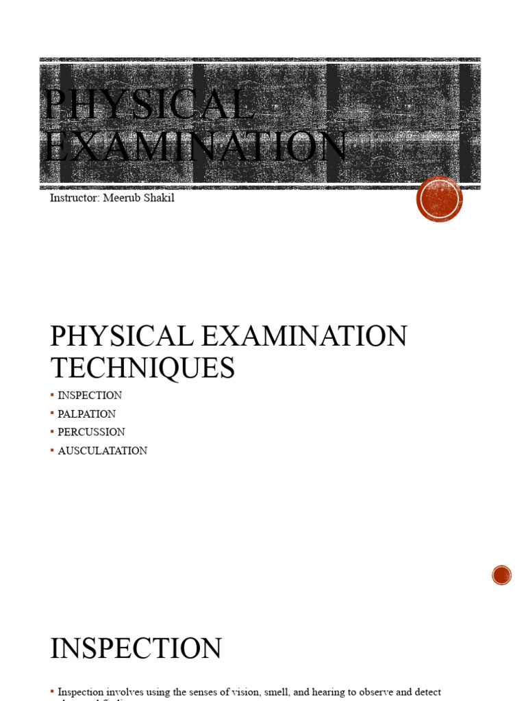 Lec-3 Physical Examination | PDF | Physical Examination Lec-3 Physical Examination | PDF | Physical Examination