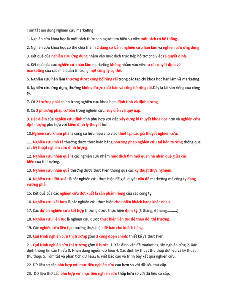 Nghien Cuu Marketing | PDF